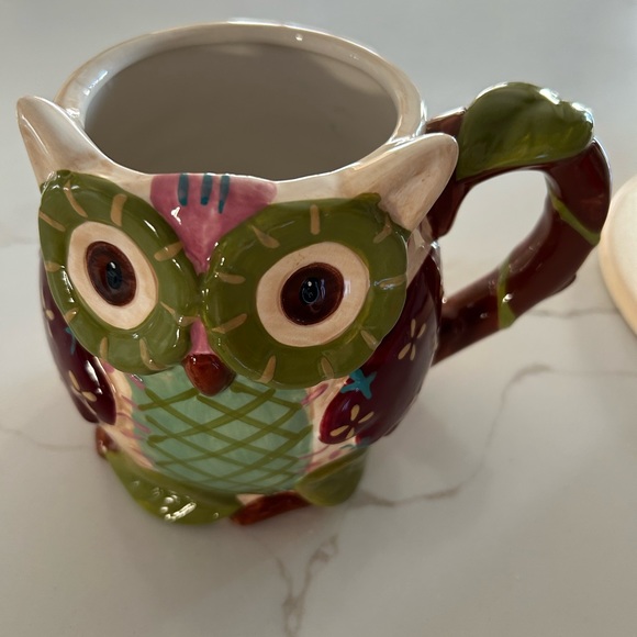 Pier 1 | Kitchen | Large Owl Coffee Cup From Pier One | Poshmark
